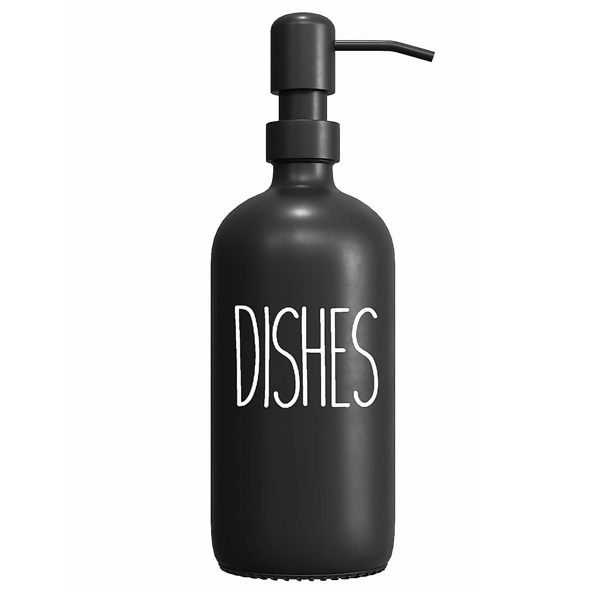 Soap Dispenser,Dish Soap Dispenser for Kitchen Sink,Glass Hand Soap Dispenser,Modern Farmhouse Decor Dish Soap Pump for Kitchen Sink, Bathroom Decor…