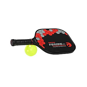 Gamma Sports Pickleball Paddles: Pickleball Rackets - Textured Fiberglass Face - Mens and Womens Pickle Ball Racquet - Indoor and Outdoor Racket: Fusion LE ~8 oz