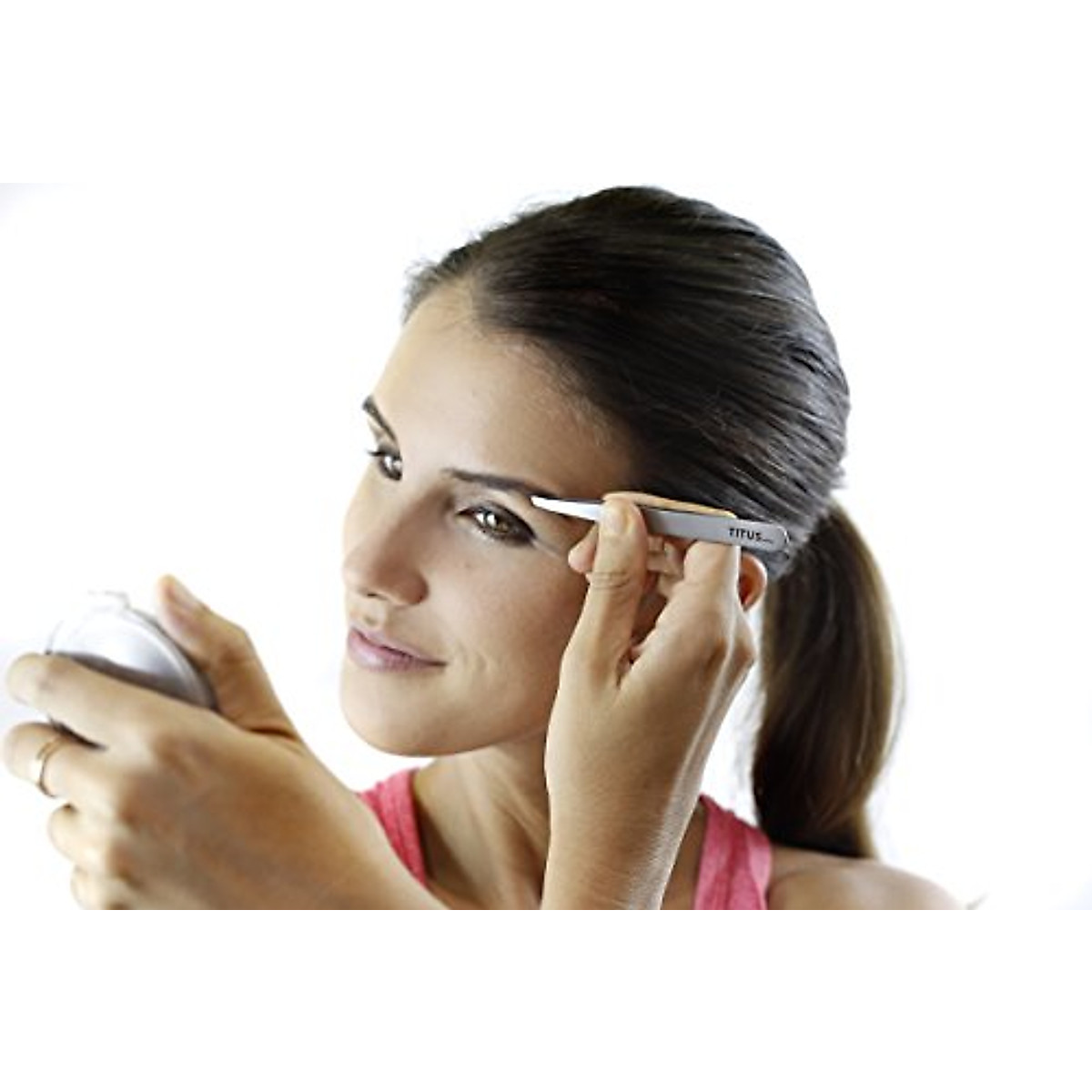 Titus Elite - Luxury Twin Pack - Premium Grade Slant Tip & Splinter Tip Tweezers with Leather Case - Grooming Gift Set for Teens and Adults - Useful Stocking Stuffers Gifts for Men and Women