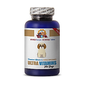 Dogs Immune System Booster - Ultra Dog Vitamins - Premium Vitamin and Minerals - Healthy Solution - Vitamin d for Dogs - 90 Treats (1 Bottle)