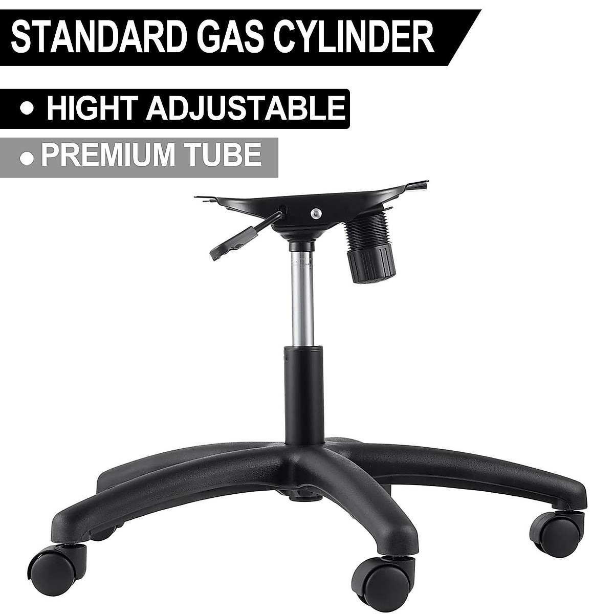 Topdeep 28" Swivel Chair Base Replacement, Office Chair Base, 350 Pounds Heavy Duty Gaming Chair Replacement Base with Bottom Plate Stand Cylinder and Casters