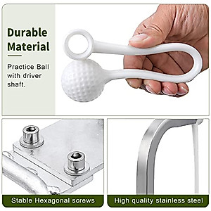 PGM Golf Swing Trainer - 2.0 Golf Training Equipment with 5 Adjustable Height - Pure Path Golf Swing Practice Mat Training Aid - Golf Swing and Hitting Trainer for Indoor Outdoor Home