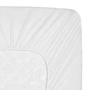 Serta Simply Clean Triple Action Mattress Pad, Waterproof Mattress Pad, Ultra Soft and Stain-Resistant Mattress Pad, Machine Washable, King, White