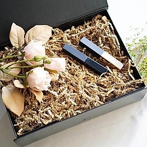 Bobobag - 4oz Crinkle Cut Paper Shred Filler Recyclable Gift Wrap Confetti Raffia Grass Shred Paper for Easter Baskets Filler Creative Eggs Decor (Brown)