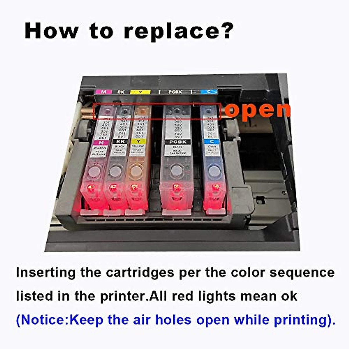 INKWAY Pgi-270 Cli-271 Pgi-270XL Cli-271XL Refillable Ink Cartridge Replace for Canon MG6820 MG6821 MG6822 MG5720 MG5721 MG5722 MG7720 TS5020 TS6020 Printer