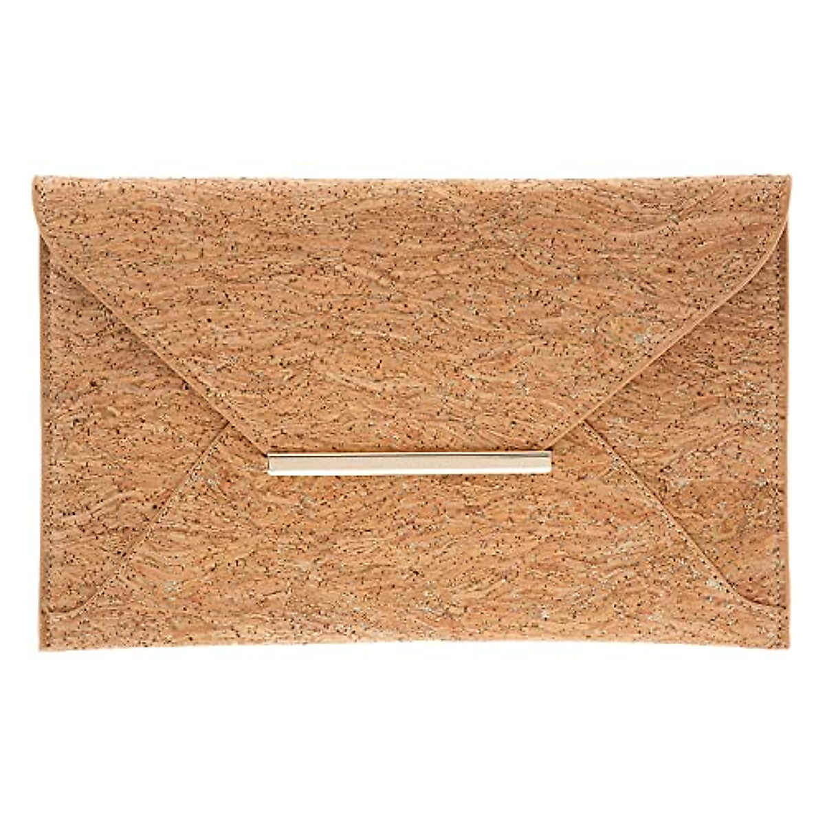 JNB Cork Flat Envelope Clutch,Gold32