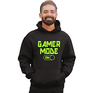 Go All Out 4X-Large Black Mens Gamer Mode On Funny Gift For Gaming Lovers Sweatshirt Hoodie
