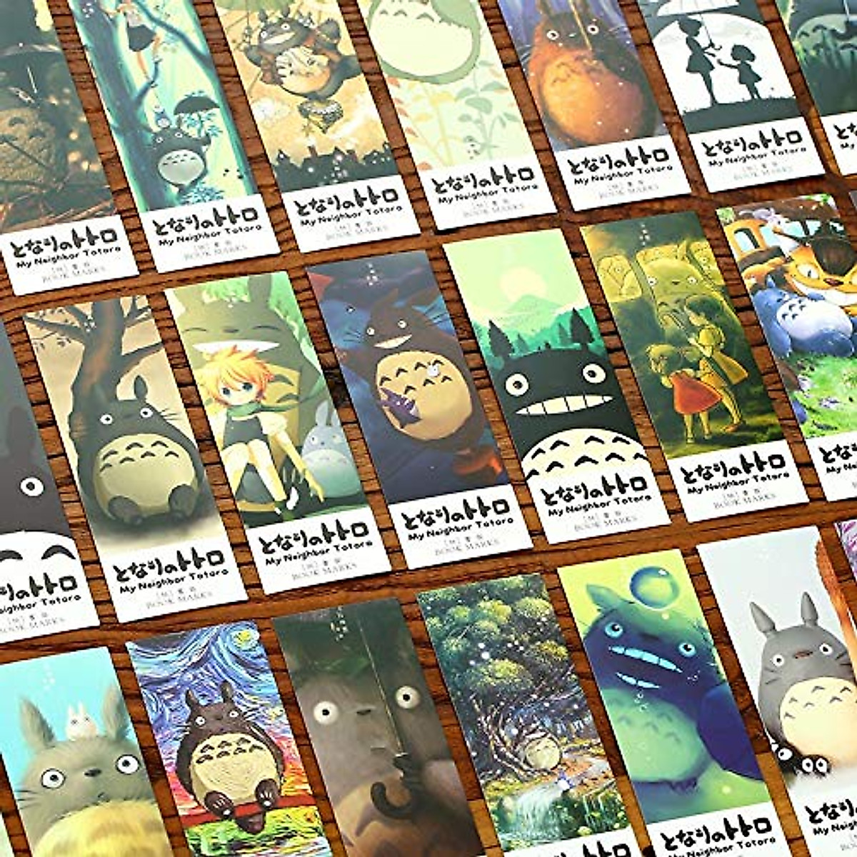 DFSM 32pcs Cartoon Totoro Bookmark Set Anime Paper Page Holder Memo Card Stationery Office School Supplies de livro EC392