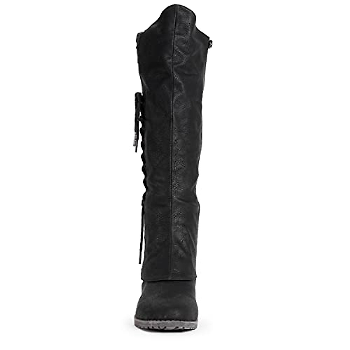 MUK LUKS Women's Lacy Leo Fashion Boots, Black, 7
