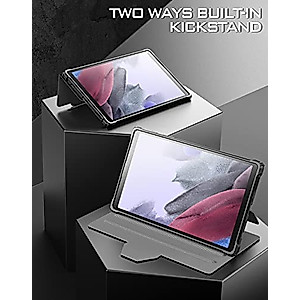 Poetic Explorer Heavy Duty Folio Case Designed for Samsung Galaxy Tab A7 Lite 8.7 Inch (SM-T220/T225/T227),Two Layers Tough Drop Protection Stand Protective Case Cover, Black