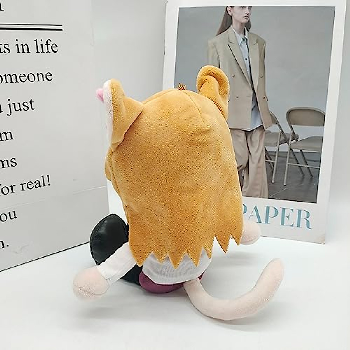 2023 New Anime Cat Ne-co A-rc Plush, 10.6 in Cute Plush, Animals Stuffed Animal Plush Doll, Anime Cat Plush Figure Pillow Toys for Kids and Fans and Collectors Kids Bed Sofa and Home Dec