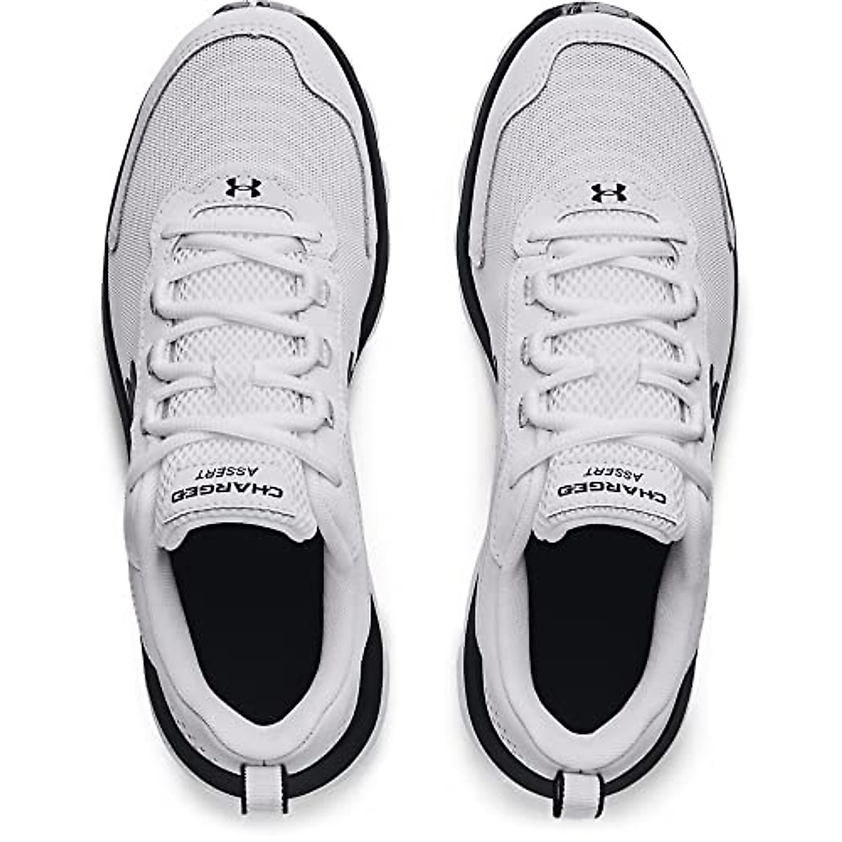 Under Armour Mens Charged Assert 9 Marble Running Shoe, White(101 Black, 11 US