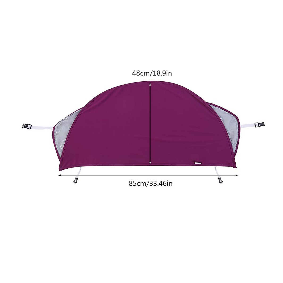 Baby Infant Stroller Sun Shade Canopy UV Protection Rays Easy Installing Sunshade Cover Awning Pushchair Universal Sunblock Strollers for Baby Prams and Buggies, Purple(Only Includes Awning)