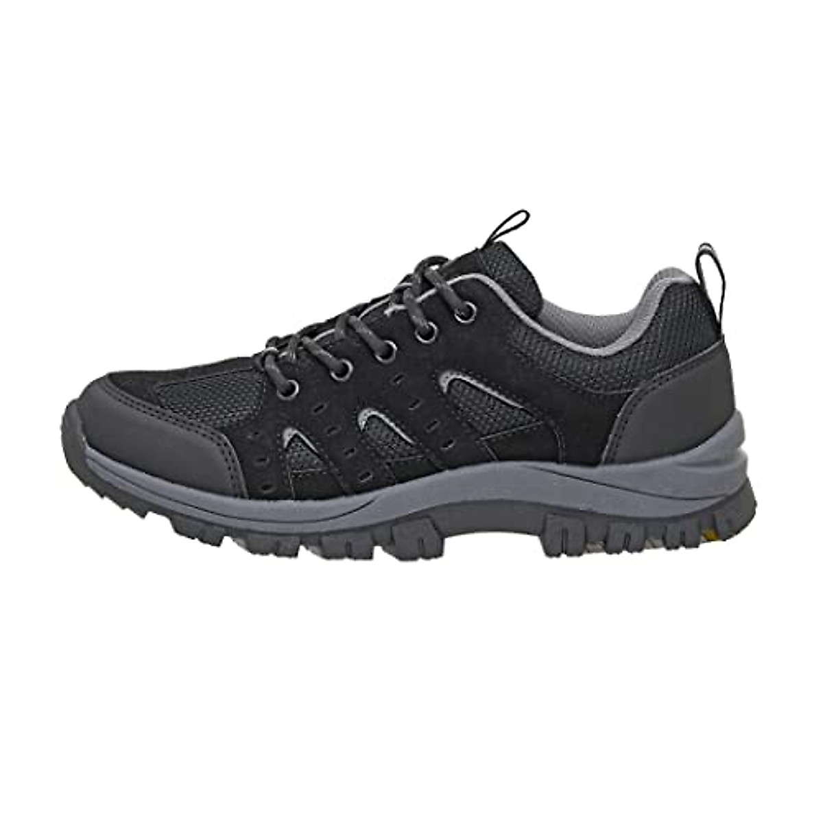 CUSHIONAIRE Women's Brig low top hiking boot, Black M 9