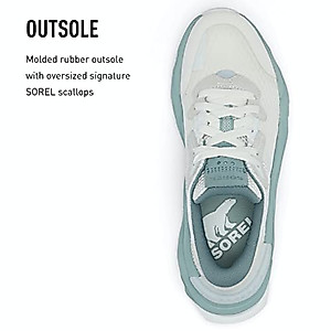 Sorel Women's Kinetic RNEGD Lace Shoes - Sea Salt, Crushed Blue - Size 8.5