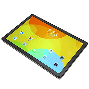 Honio Tablet PC, 10.1 Inch Tablet Support FM GPS Dual Camera 1920x1200 IPS 2 in 1 with Keyboard for Viewing (Grey)