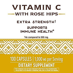 Nature's Way Vitamin C with Rose Hips Extra Strength; 1000 mg per Serving