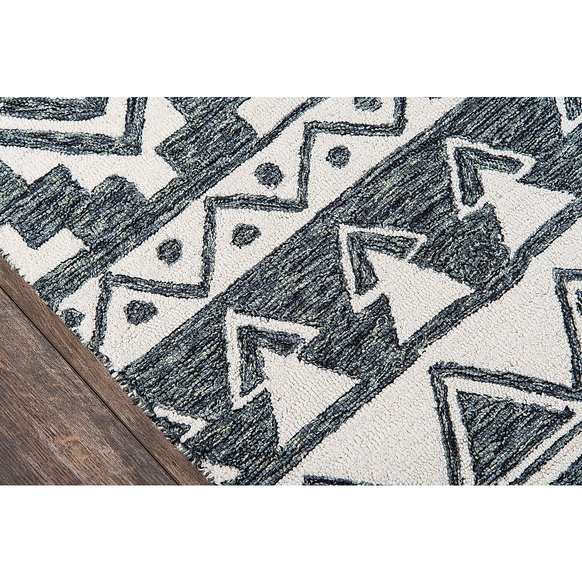Momeni Mallorca Charcoal Area Rug Area Rug, 2' x 8' Runner Rug for Living Room, Dining Room, Bedroom, Hallways, and Kitchen