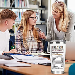 Teacher Gifts For Women - Teacher Appreciation Gifts From Students - Gifts for Teachers - Teacher Gifts For Birthday, Appreciation Week, Back To School - Teacher Valentine Gifts 20 Oz Teacher Tumbler