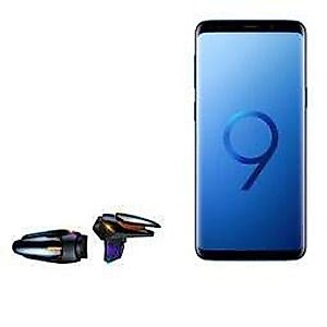BoxWave Gaming Gear Compatible with Samsung Galaxy S9 - Touchscreen QuickTrigger Auto, Trigger Buttons Autofire Gaming Mobile FPS - Jet Black