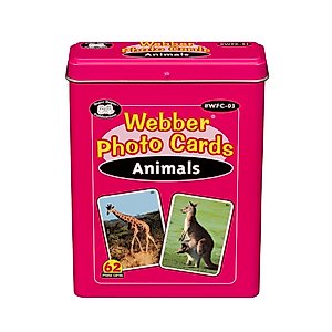Super Duper Publications | Webber® Animals Photo Card Deck | Educational Learning Resource for Children