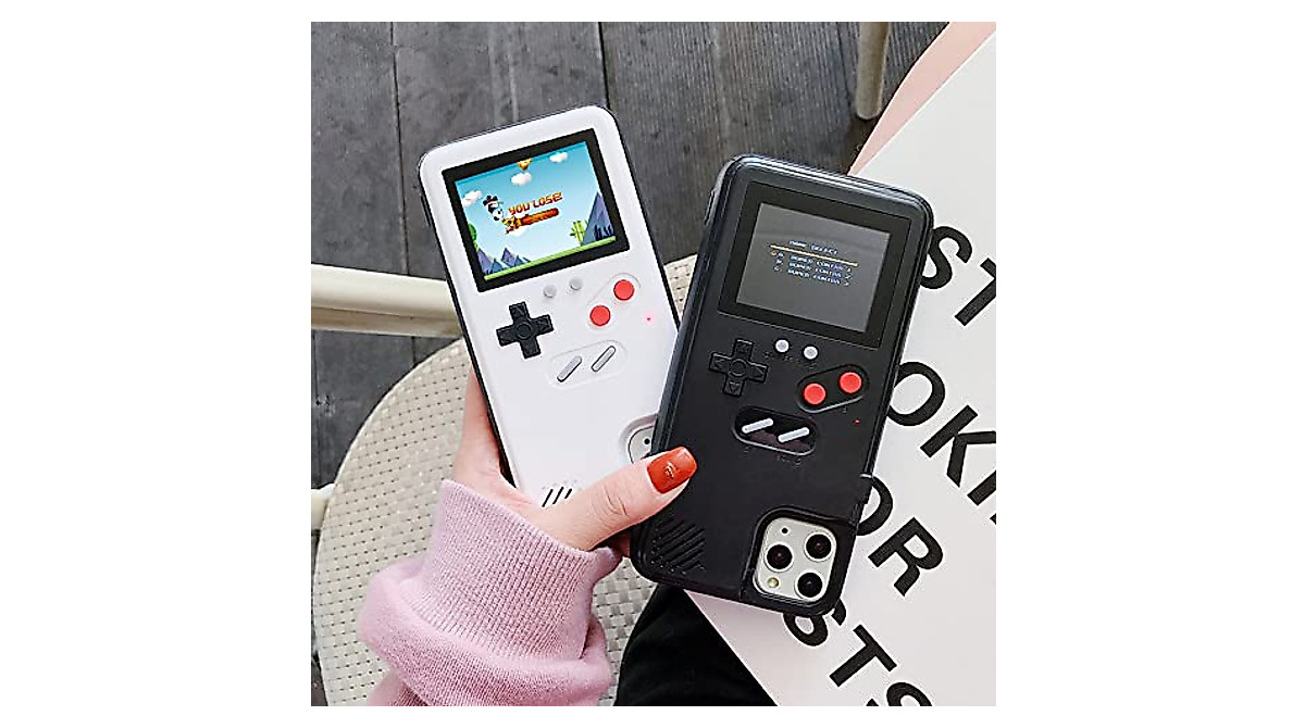 Retro Gameboy iPhone 12 Pro Case with 36 Built-in Games | Fun & Protective