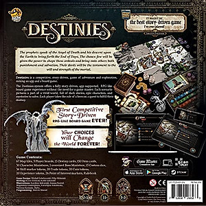 Destinies Board Game - Immersive Storytelling and Adventure for Tabletop Enthusiasts, Ages 14+, 1-3 Players, 120-150 Minute Playtime, Made by Lucky Duck Games
