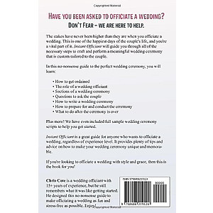 Instant Officiant: A No-Nonsense Guide to the Perfect Wedding Ceremony
