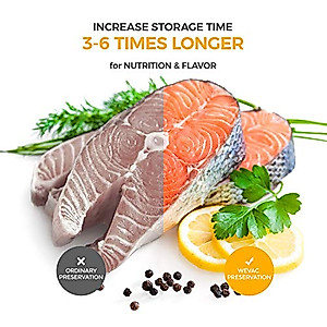 Food Grade Material 8"x50 feet Rolls 2 Pack Vacuum Sealer Bags for Food Saver, Seal a Meal, Weston. Commercial Grade, BPA Free, Meal Prep or Sous Vide