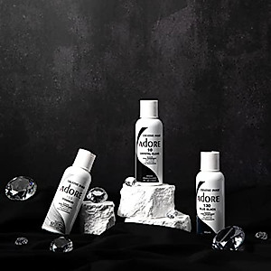 Adore Semi Permanent Hair Color - Vegan and Cruelty-Free Hair Dye - 4 Fl Oz - 118 Off Black (Pack of 1)