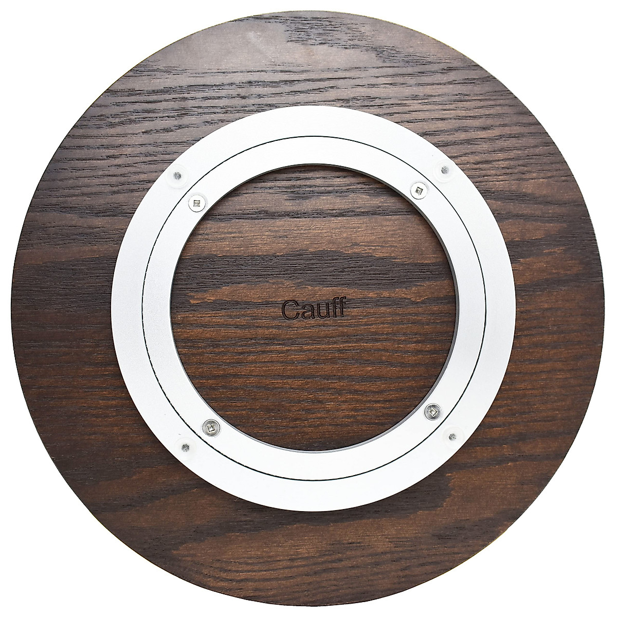 Lazy Susan Wooden 12 inch Solid Oak Tabletop, Non-Skid Pantry Kitchen Turntable, Use for Spices, Medications, Cheese Board, Cabinet Organizer Rotates Smoothly (Natural Oak)