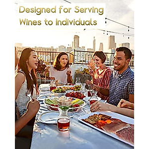 NUTRIUPS Mini Carafe Mini Individual Wine Carafe Single Serving Glass Wine Carafes Set Glass Mini Carafe Decanters Small Individual Wine Decanter (Set of 6 8.5oz)