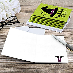 Big Dot of Happiness Happy Halloween - Witch Party Thank You Cards (8 Count)