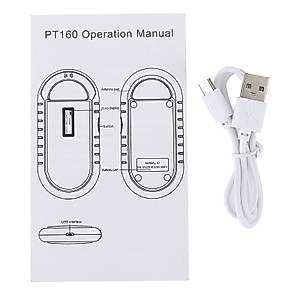 Universal Compatibility Pet Microchip Scanner, Handheld Type Pet ID Scanner 134.2KHZ RFID Chip Reader for ISO11784 / 5 FDX‑B ID64 Portble USB Rechargeable