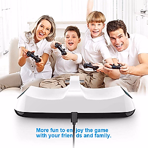 PS5 Controller Charger, Dual USB PS5 Controller Charging Station, for Playstation 5 Console DualSense PS5 Controllers. (Pearl White)