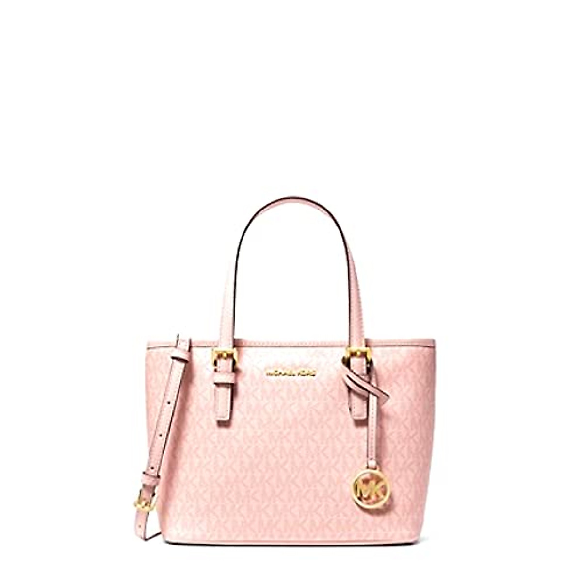 Michael Kors XS Carry All Jet Set Travel Womens Tote (DK PWDR BLSH)