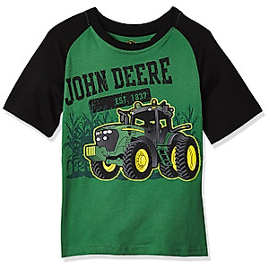 John Deere Boys' Little Tee Shirt, Green, 7