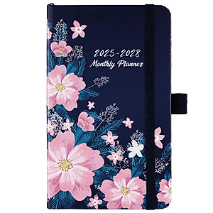 2023-2025 Pocket Planner/Calendar - 3 Year Monthly Planner from Jan 2023 - Dec 2025, 6.3" x 3.8", 2023-2025 Monthly Planner with 61 Notes Pages, Inner Pocket, Pen Loop, Elastic Closure