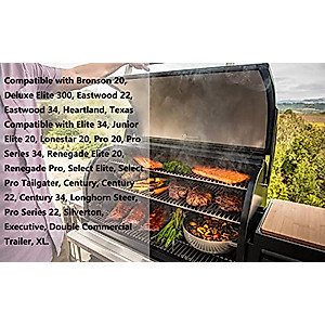 Replacement for Traeger Meat Probe ,Compatible with Traeger Wood Pellet Grills and Smoker ,Equipped with Stainless Steel Grill Holder kit 2 Pack