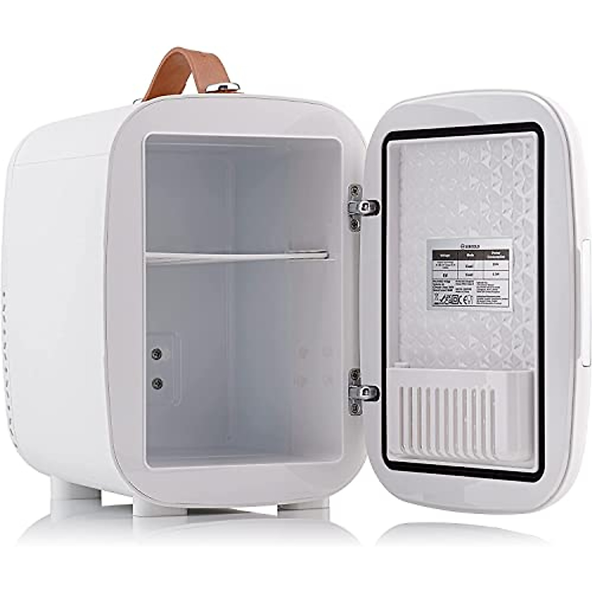 Subcold Pro4 Luxury Mini Fridge Cooler 4 Litre / 6 Cans AC & Exclusive USB ECO Power Option | Portable Small Refrigerator For The Office, Bedroom, Car, Travel, Skincare & Cosmetic (Gray)