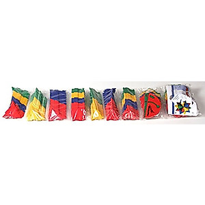 hand2mind Polydron Geometry Shapes (Set of 266 Pieces in 7 Shapes)