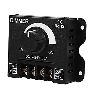 Strip Led Dimmer Switch,12V-24V 30A Led Switch Dimmer Controller Manual Operation for Strip Light Single Color