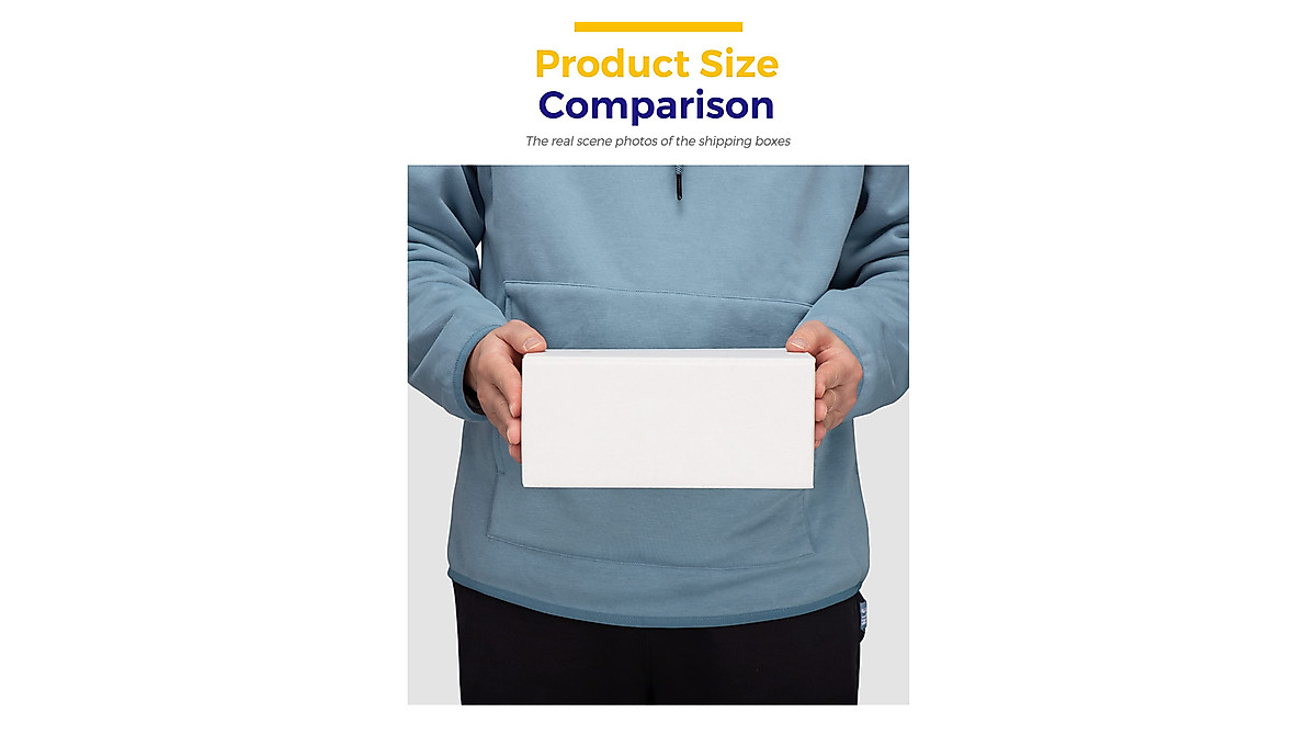 MESHA 9x6x4 White Corrugated Mailing Boxes for Small Business Shipping