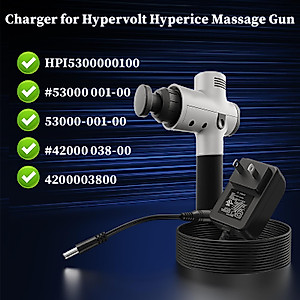 DONYOIE 24V Charger for Hypervolt Massage Gun AC/DC Adapter for Hyperice Hypervolt HPI5300000100 53000-001-00 42000 038-00 SK03T-2400100Z Battery Charging Power Supply
