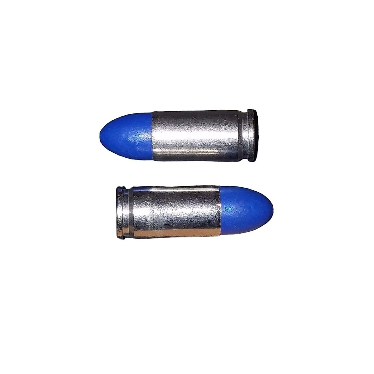 All American Training Rounds 9mm 124gr Dummy Training Snap Caps (Nickel and Blue - Set of 10)