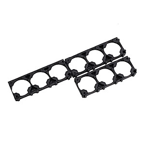 Auniwaig 50PCS Cell Spacer 26650 Battery Plastic Holder Bracket,Triple Battery Holder Bracket Battery Pack Bracket for DIY Fixed Battery