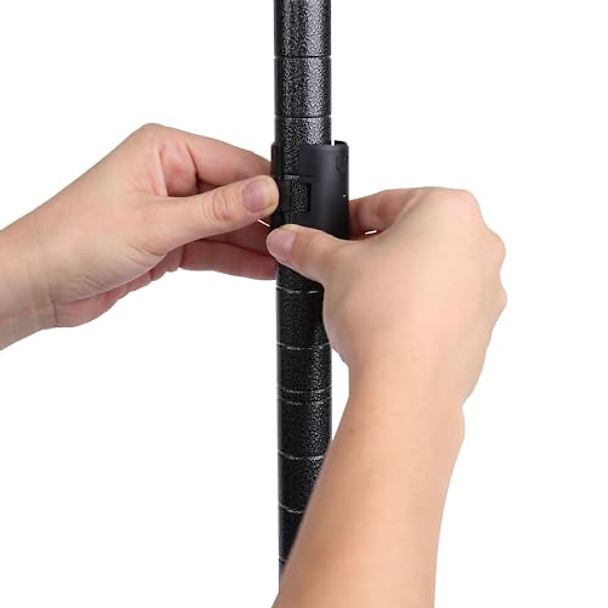 Alera ALESW207218BA BA Plus 72 in. x 18 in. x 72 in. 4-Shelf Wire Shelving Kit - Black Anthracite Plus