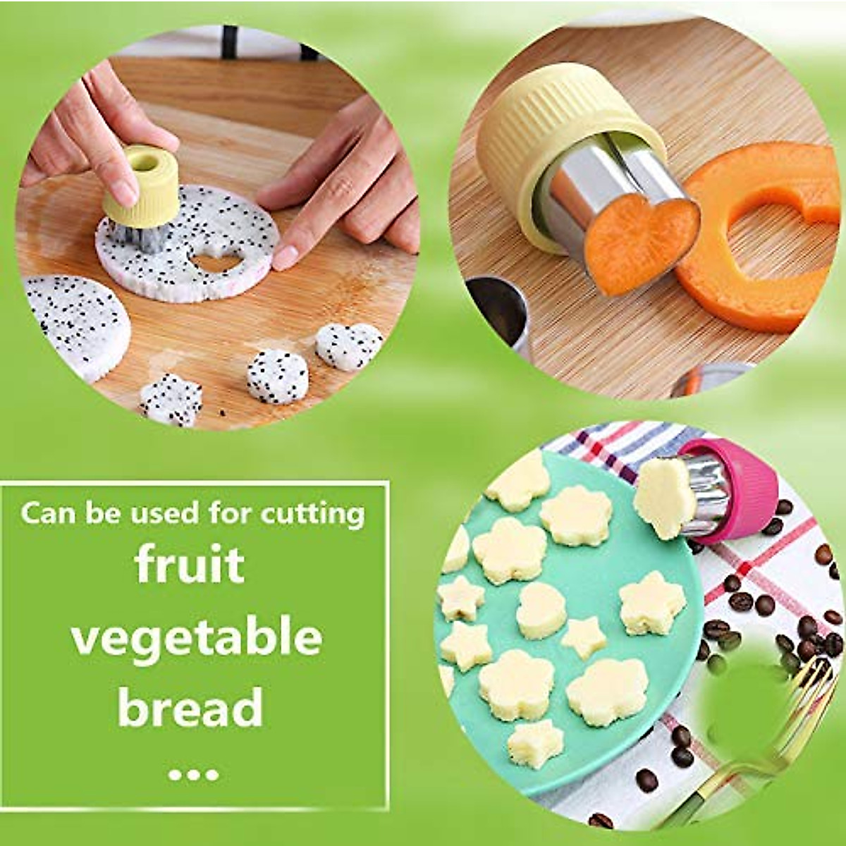 Cutter Shapes Set Different Sizes Cookie Cutters Set Fruit Cookie Pastry Stamps Mold