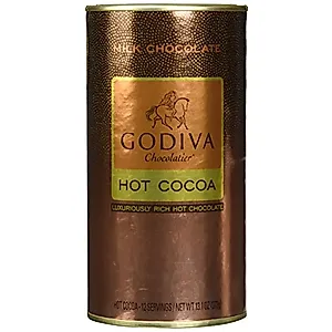 Godiva Milk Chocolate Hot Cocoa Canister 13.1oz (2 canister)