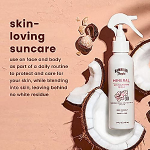Hawaiian Tropic Mineral Skin Nourishing Milk Sunscreen Spray, SPF 30, 3.4oz
